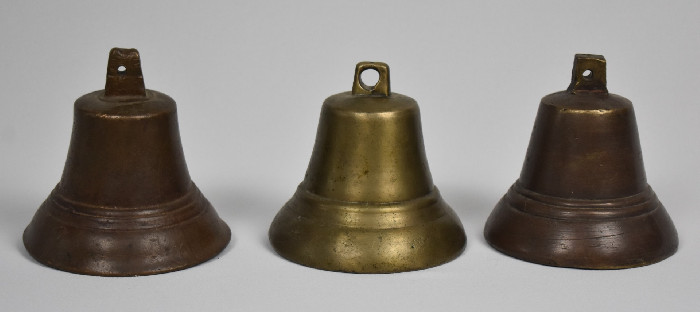 Set trei clopote vechi din bronz – început de secol XX | La Belle Époque